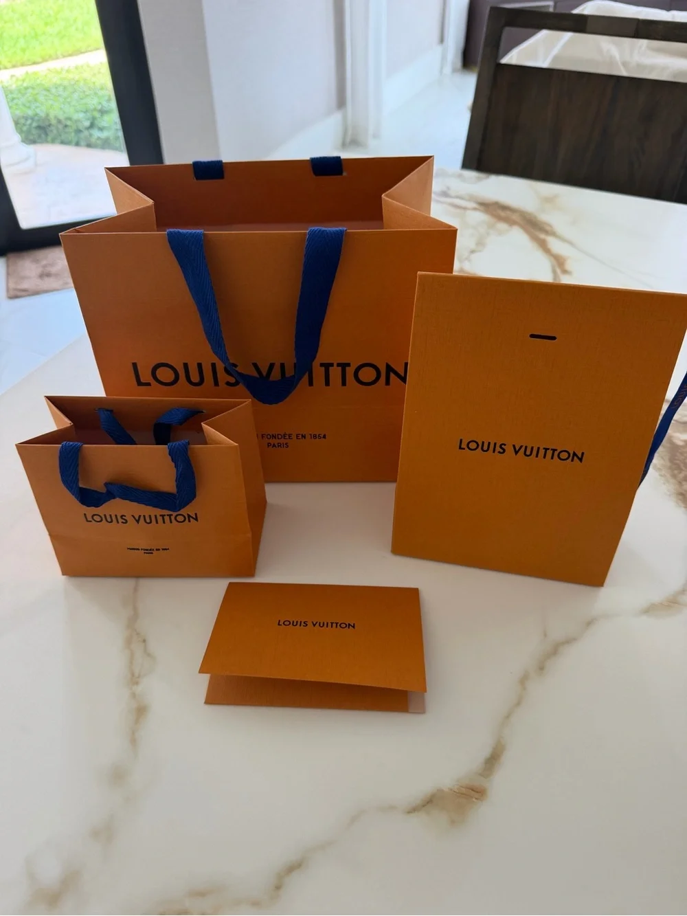 Louis Vuitton | Accessories | Louis Vuitton Orange And Blue Branded ...